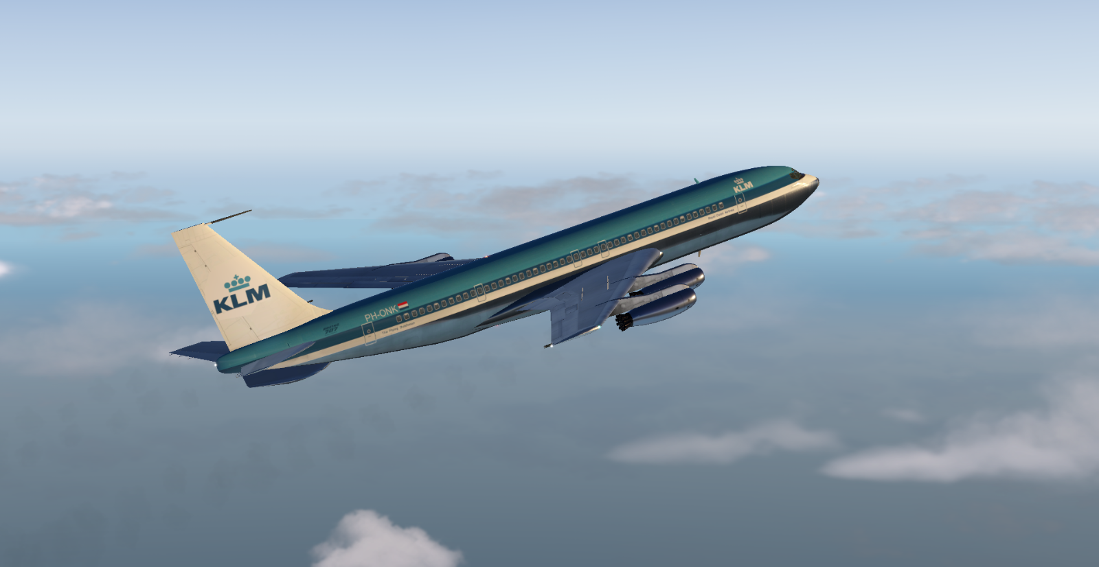 Boeing 707-420 KLM PH-ONK "Zandvoort" fictional Livery - Aircraft Skins ...