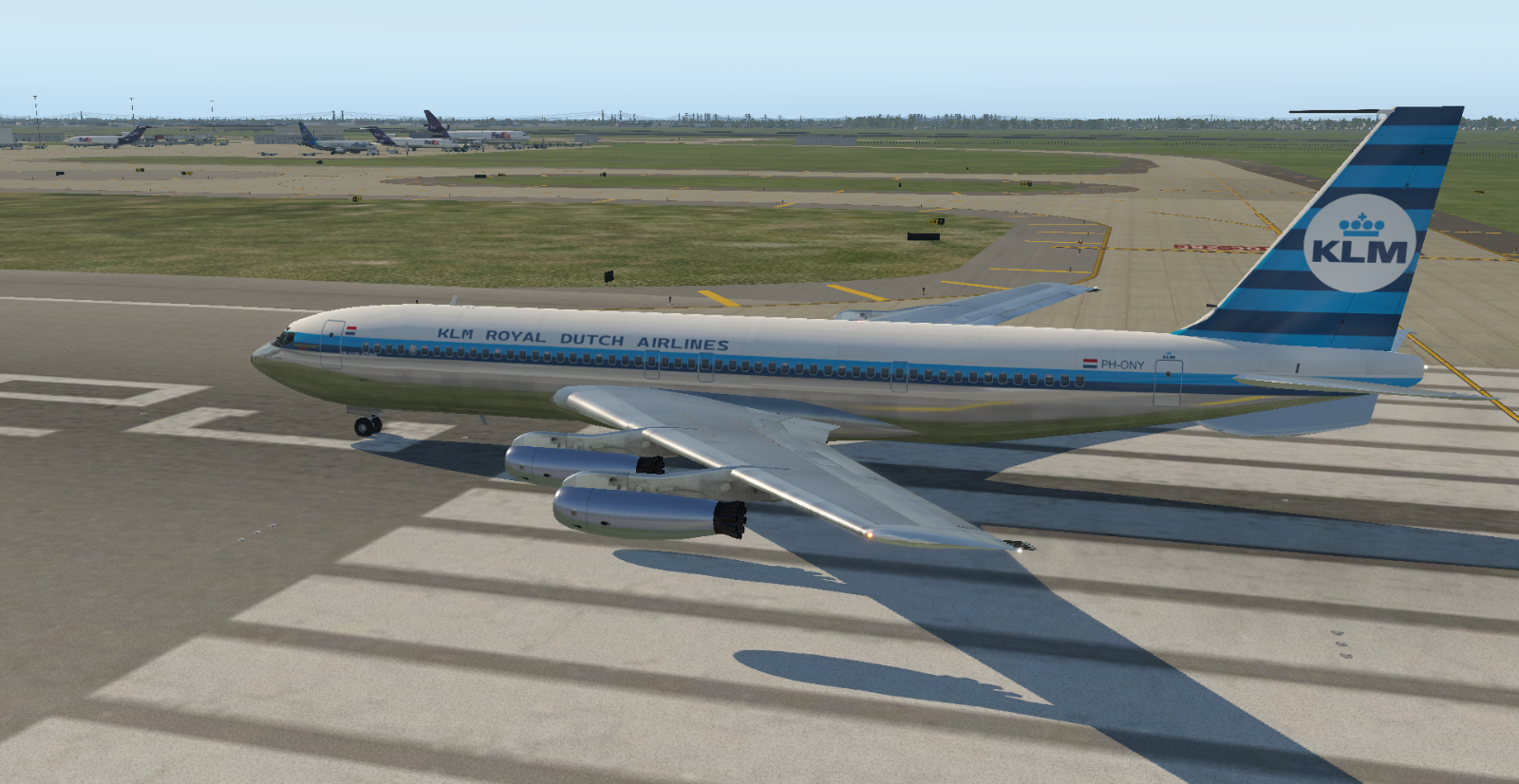 Boeing 707-420 KLM '60s (PH-ONY) fictional Livery - Aircraft Skins ...