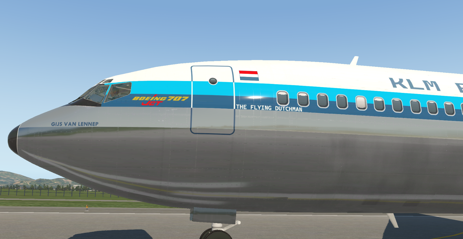 Boeing 707-420 KLM '60s (PH-ONY) fictional Livery - Aircraft Skins ...