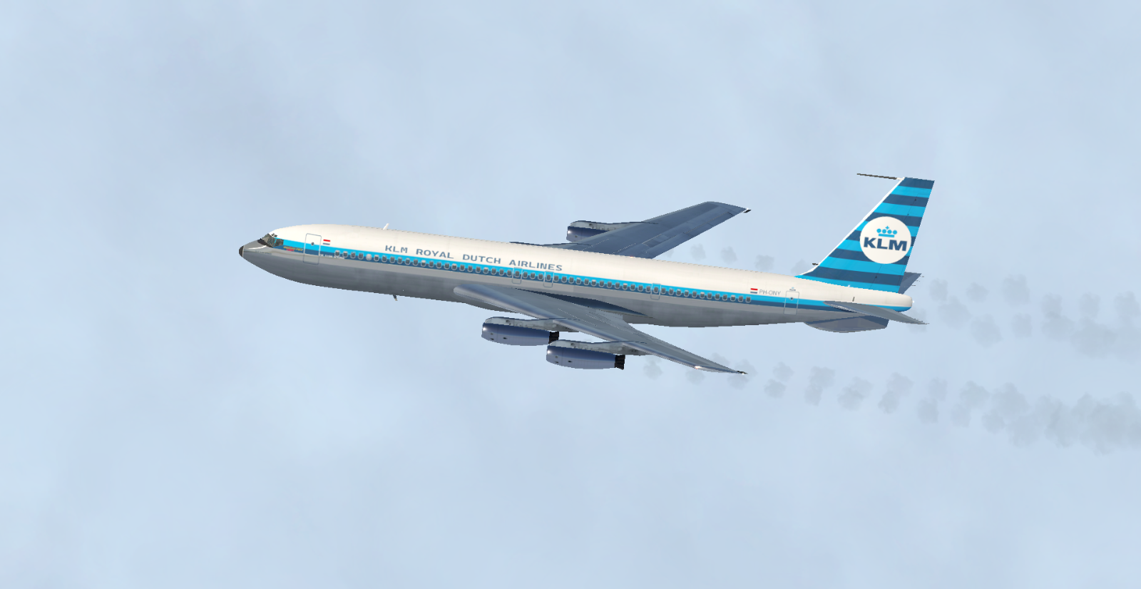 Boeing 707-420 KLM '60s (PH-ONY) fictional Livery - Aircraft Skins ...