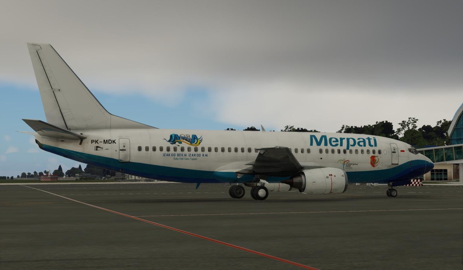 Merpati (Aoba c/s) PK-MDK Pack for IXEG 737 Classic - Aircraft Skins ...