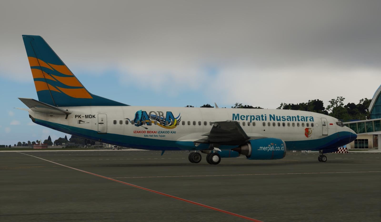 Merpati (Aoba c/s) PK-MDK Pack for IXEG 737 Classic - Aircraft Skins ...