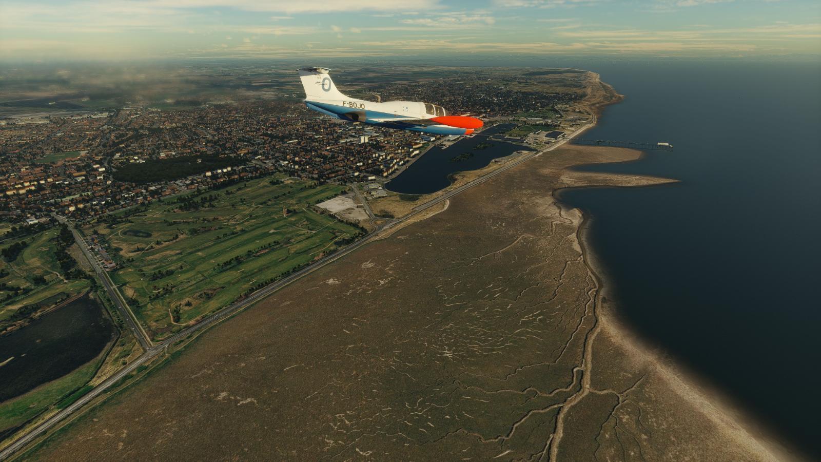 Southport Pier (VRP for Blackpool EGNH and Warton EGNO) with lighting ...