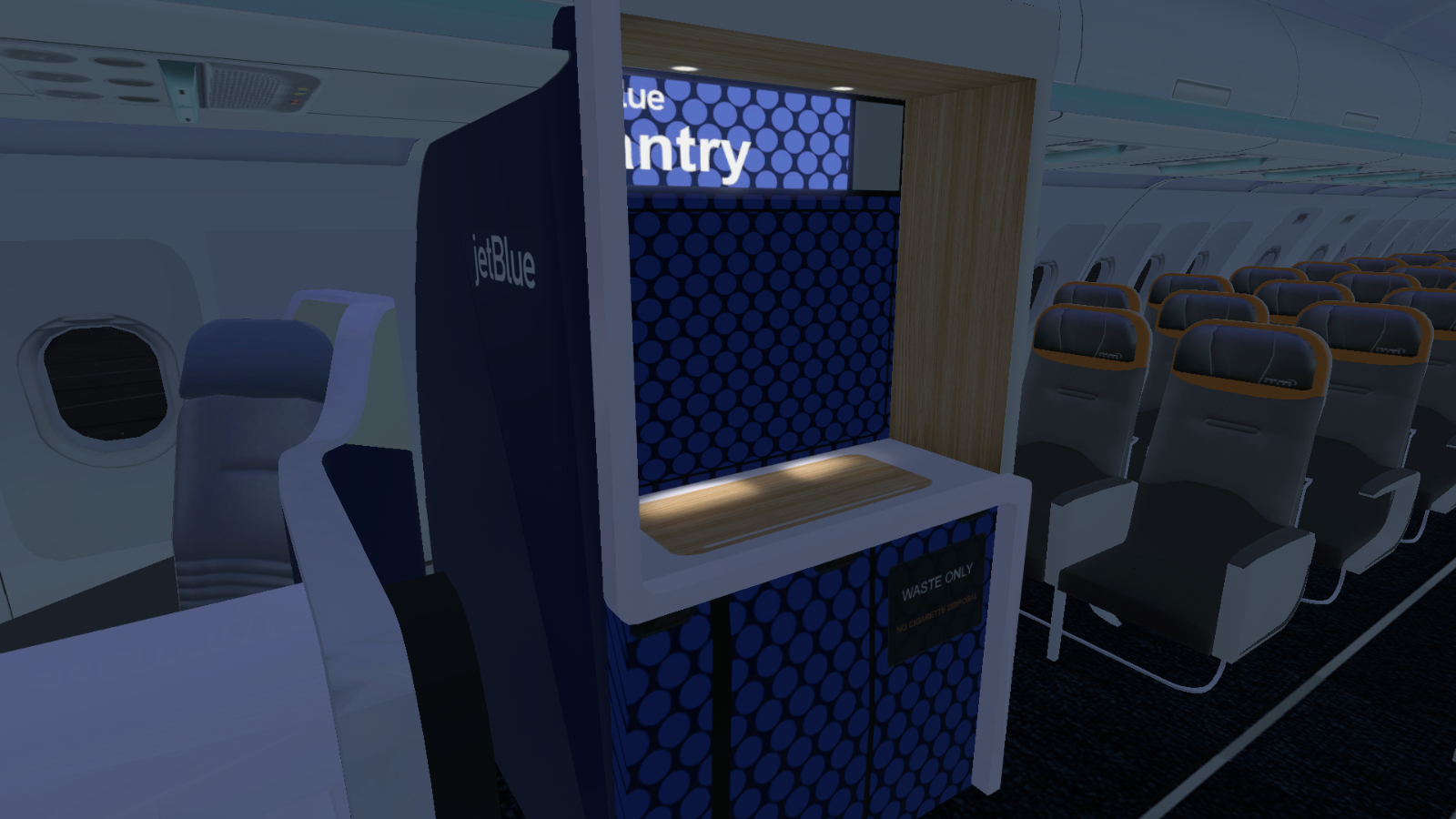 Toliss A321neo jetBlue Mint cabin MOD set - Aircraft Components / 3D ...