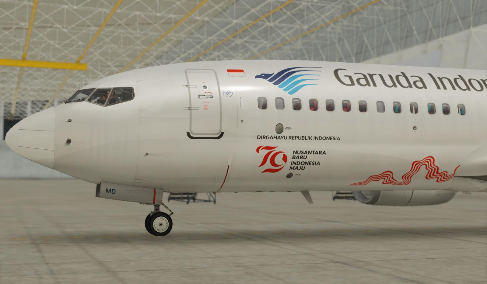 Garuda Indonesia (HUT RI 79 c/s) PK-GMD for Zibo 3.31+ - Zibo 737 - X ...
