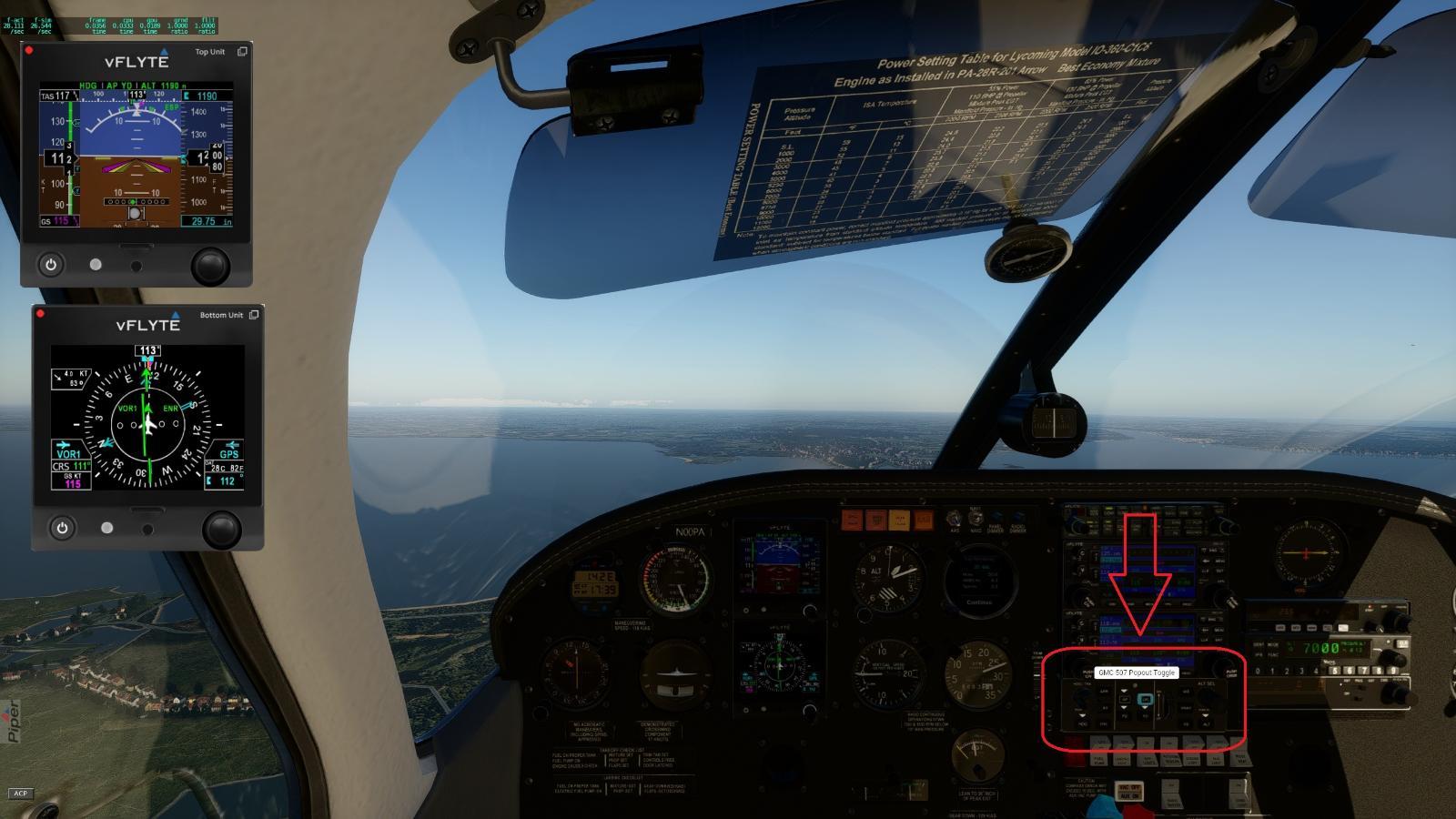 Arrow III X-Plane 12 - G5 Features - Piper PA28 Arrow XP11 - X-Plane ...