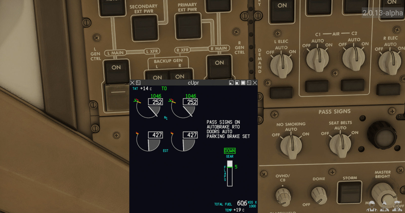 PASS SIGNS ON memo on eicas not correct - FIXED - X-Plane.Org Forum