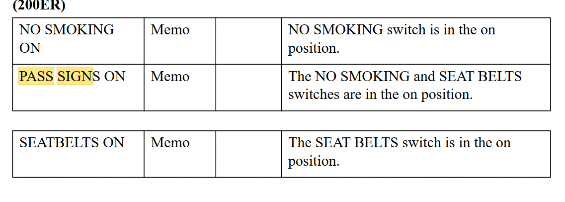 PASS SIGNS ON memo on eicas not correct - FIXED - X-Plane.Org Forum