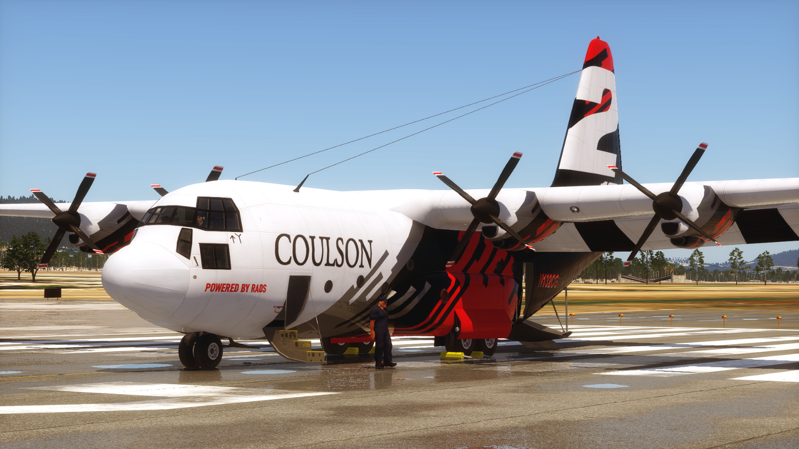 Livery COULSON for C-130H Hercules by X-Hangar - Aircraft Skins ...