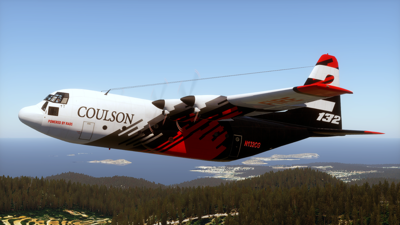 Livery COULSON for C-130H Hercules by X-Hangar - Aircraft Skins ...