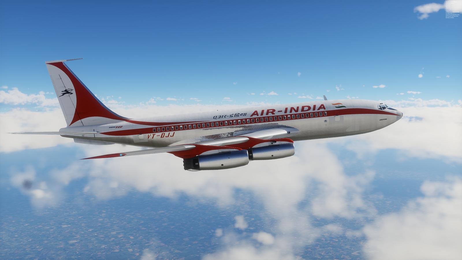 Shenshee Boeing 720 Air India 60s Livery (VT-DJJ) - Aircraft Skins ...