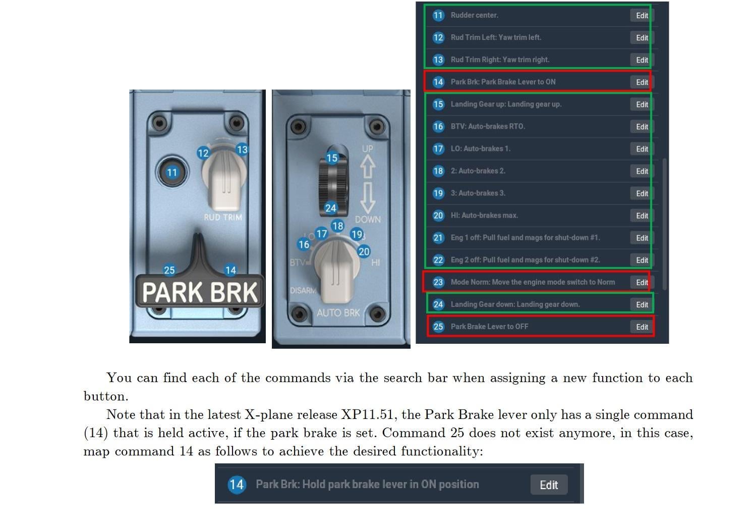 Park brake and Trustmaster Brake Configuration - Airbus A321 - X-Plane ...