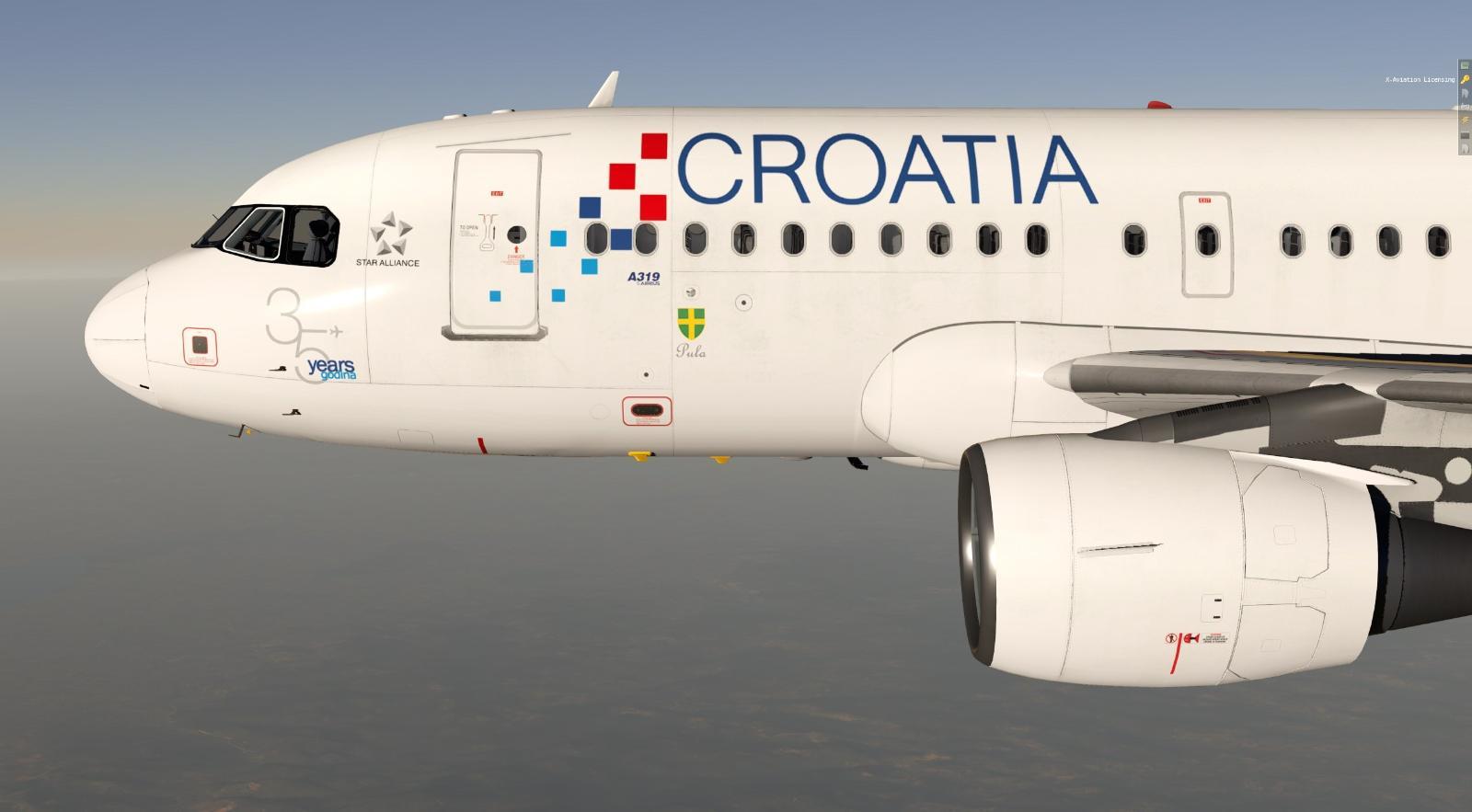 ToLiss A319 Croatia Airlines (New Logo) 35 Years - Toliss A319 - X ...