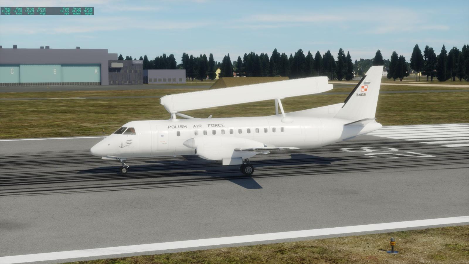 Polish Air Force SAAB 340 AEW using radar by Risali - Aircraft Skins ...