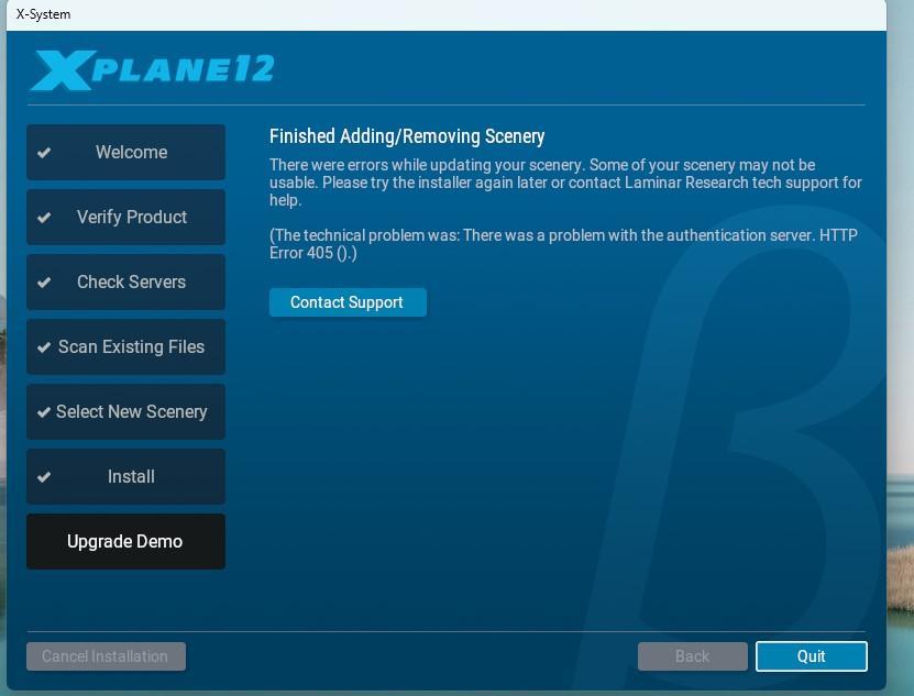 Can't Install- "There Were Errors Updg Your Scenery" - X-Plane 12 ...