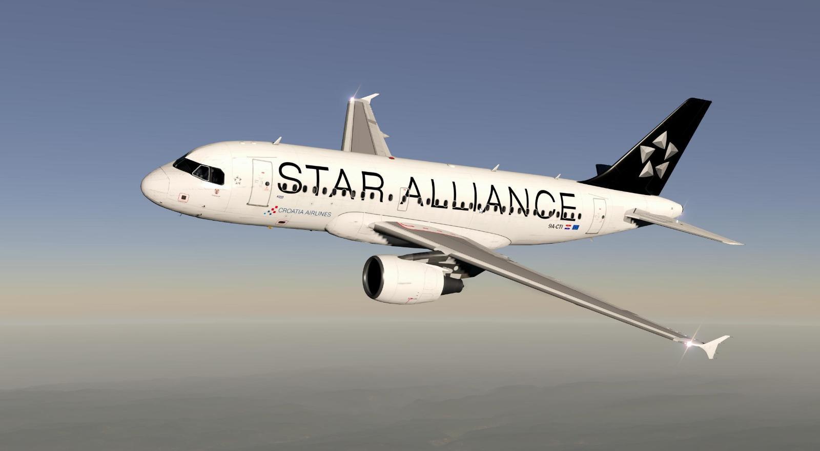 ToLiss A319 Croatia Airlines Star Alliance (New Logo) - Toliss A319 - X ...