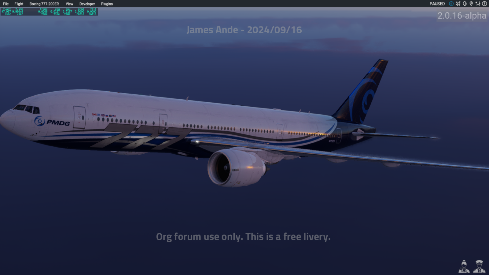 [HenryZ] PMDG 777 HouseLivery for FlightFactor 777v2 - FlightFactor - X ...