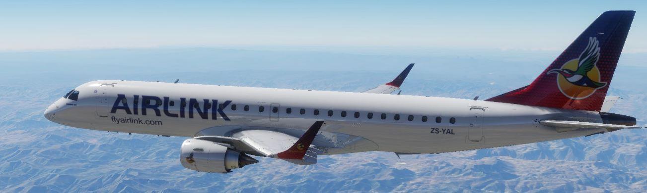 Airlink ZS-YAL New Colors - E-Jets Family by X-Crafts - X-Plane.Org Forum