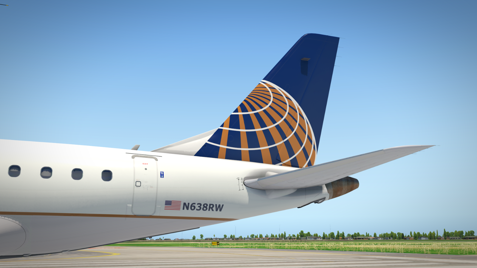 United E170 by Republic Airways Livery Pack - E-Jets Family by X-Crafts ...