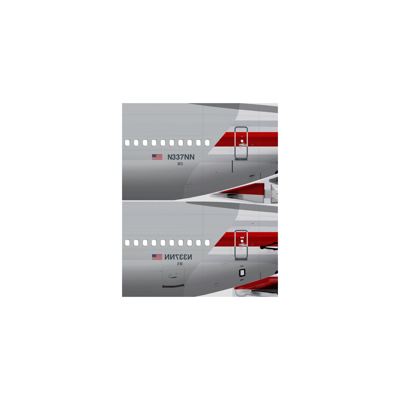 American Airlines Red Wingtips - Aircraft Skins - Liveries - X-Plane ...
