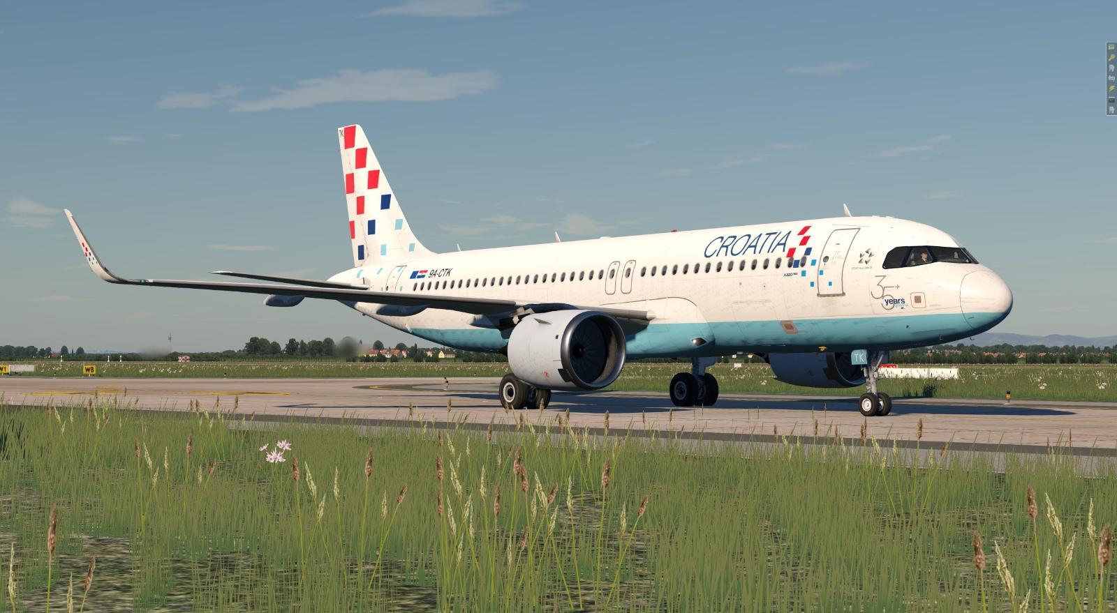 ToLiss A320neo Croatia Airlines (New Logo) 35 Years - Toliss A320 - X ...
