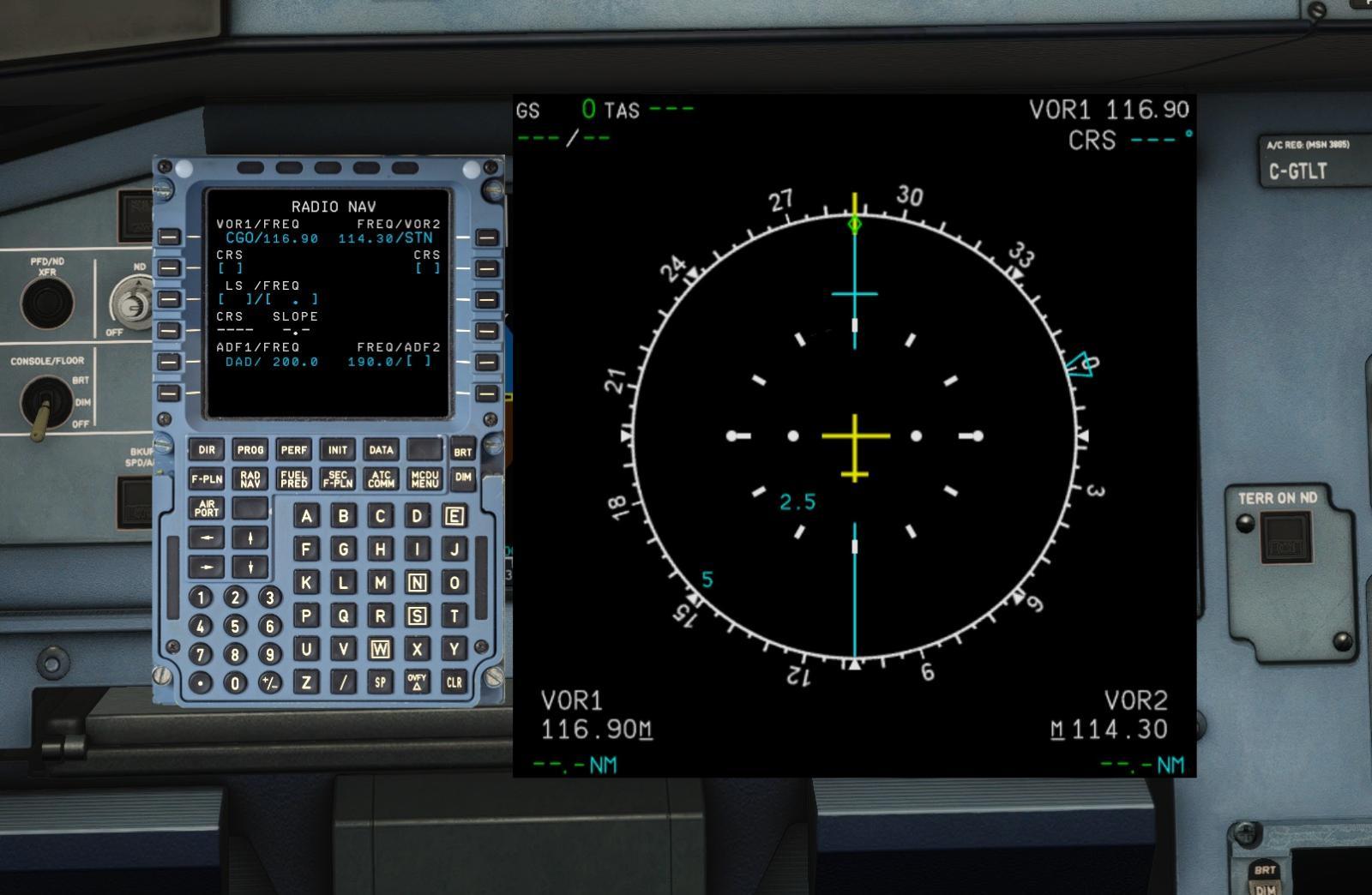 VOR / NDB needles and DME dont't appear on the ND a320. - Airbus A320 ...