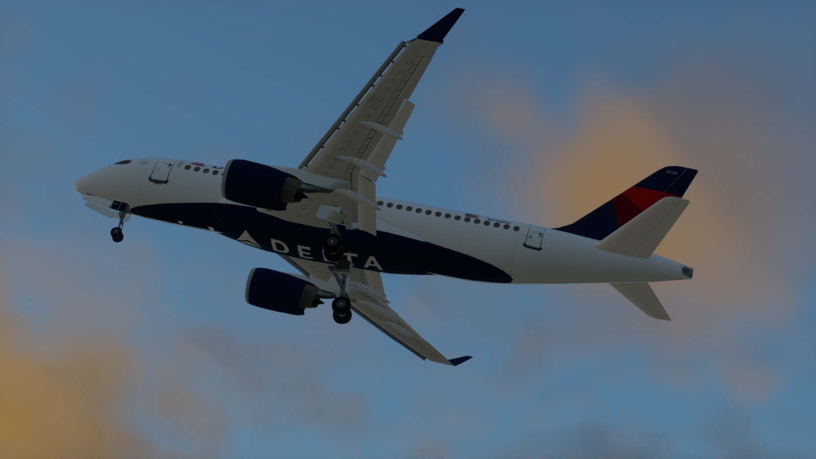 Delta A220 livery for Zombie Studios A220-100 - Aircraft Skins ...