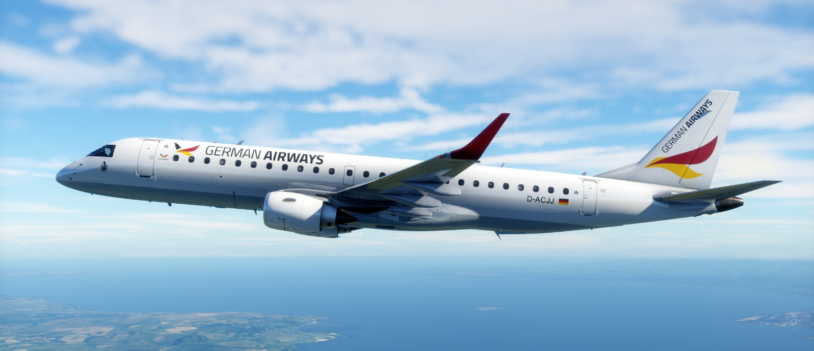 German Airways D-ACJJ Standard Livery - E-Jets Family by X-Crafts - X ...