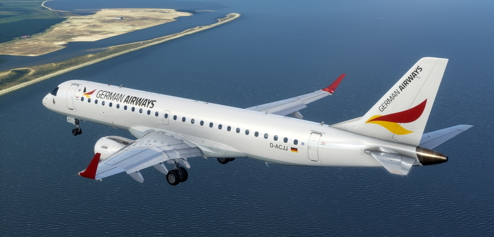 German Airways D-ACJJ Standard Livery - E-Jets Family by X-Crafts - X ...