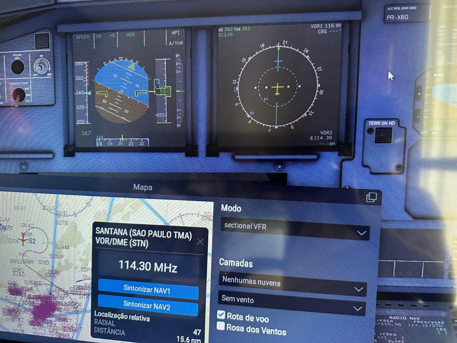 VOR / NDB needles and DME dont't appear on the ND a320. - Airbus A320 ...