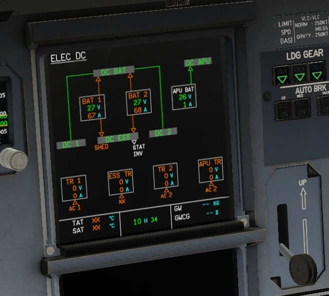 Bug: DC BUS Status on Batteries Only - Airbus A330-900 - X-Plane.Org Forum