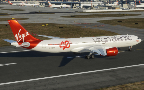 Virgin Atlantic ToLiss A330-900 Livery | G-VSRB | Ruby Rebel | 40th ...