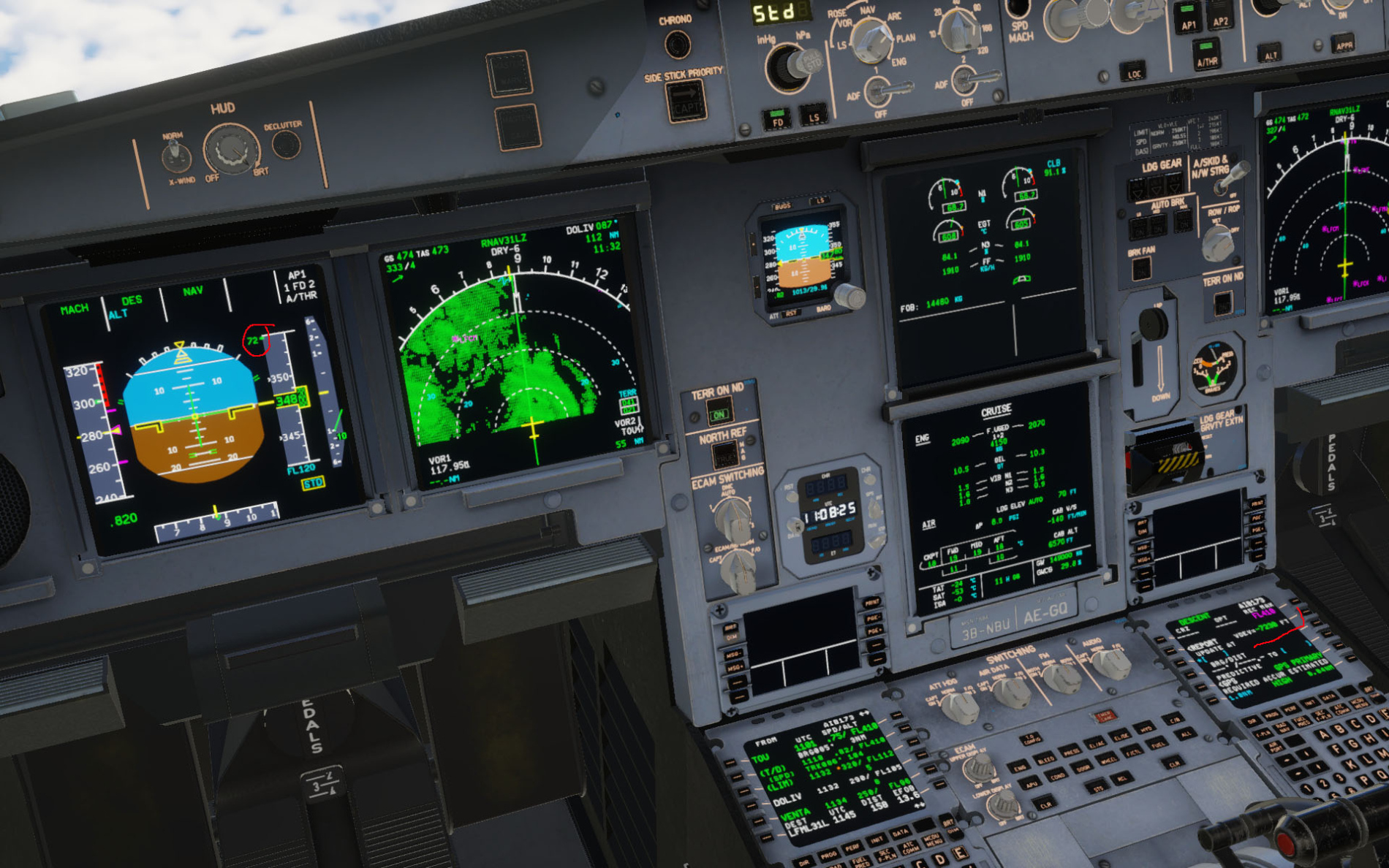 Small numbers next to altitude display? - Airbus A330-900 - X-Plane.Org ...