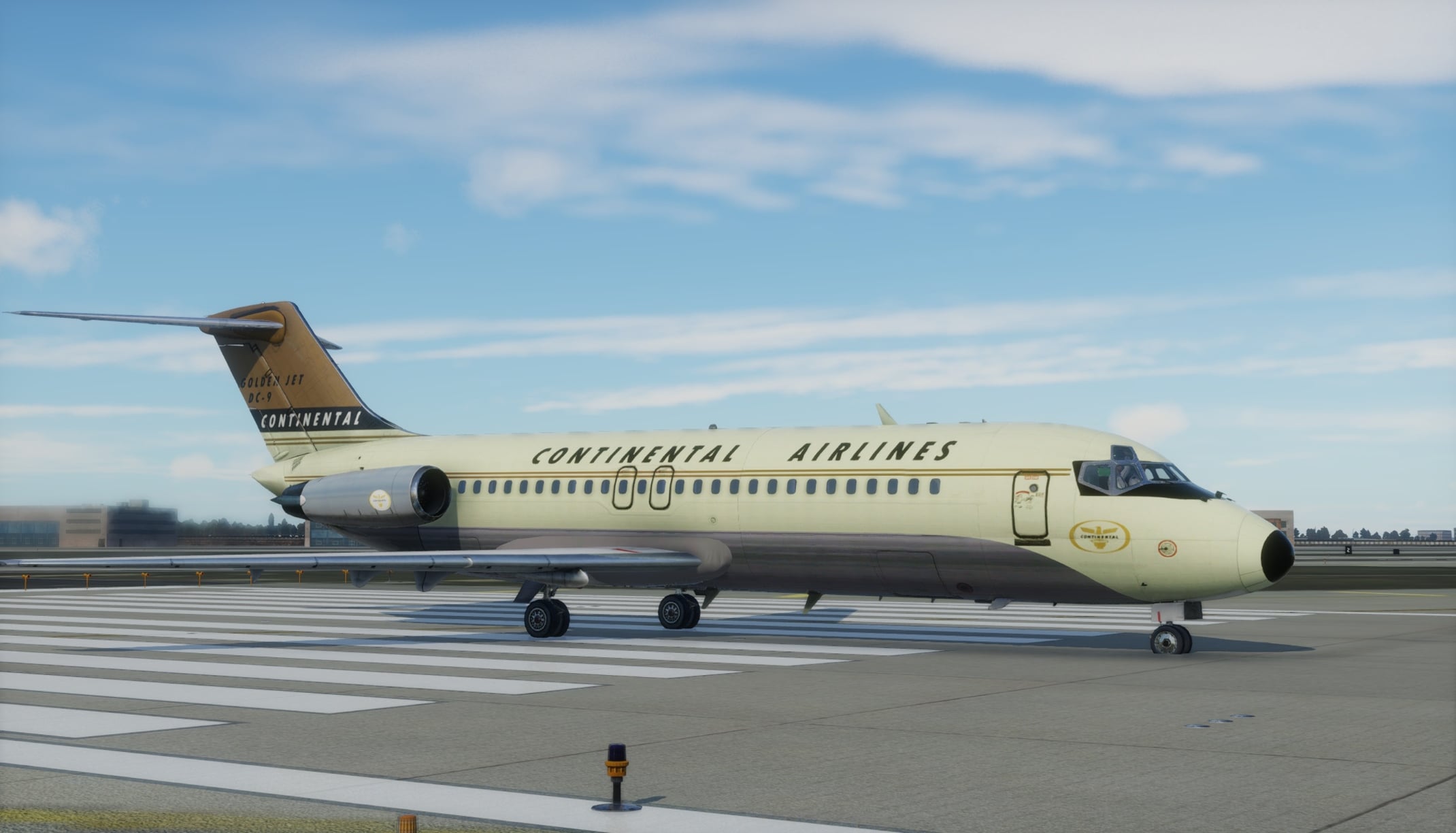 Continental Airlines Golden Jet DC-9-20 - Other Aircraft Livery - X ...