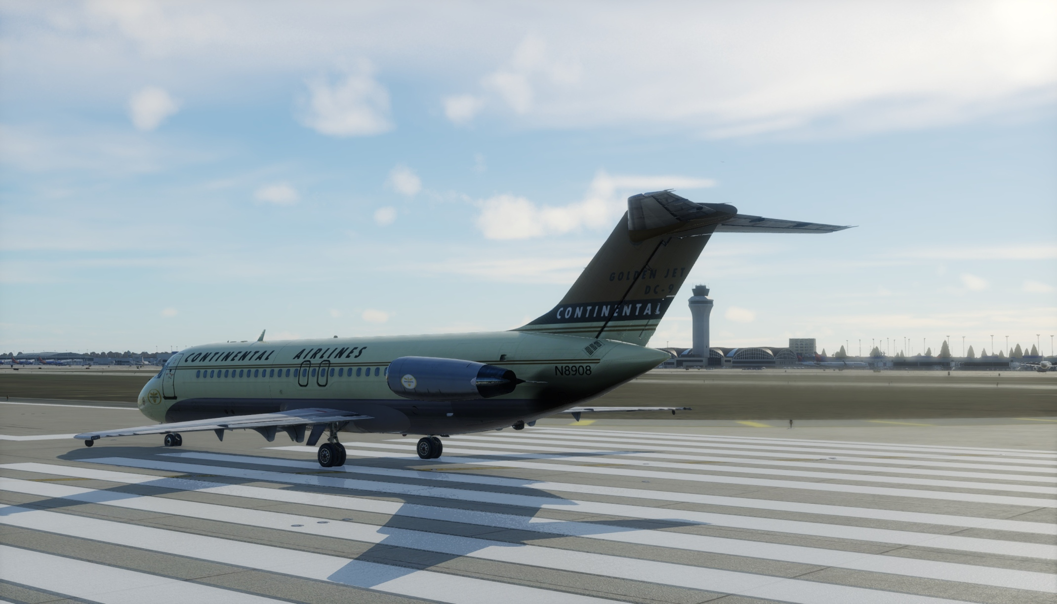 Continental Airlines Golden Jet DC-9-20 - Other Aircraft Livery - X ...