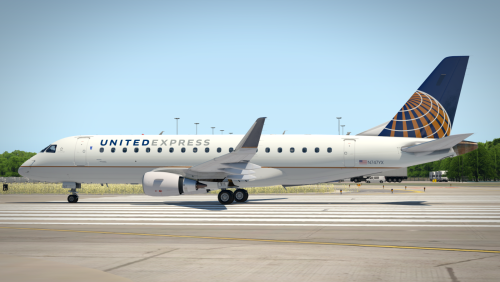 4K United E175 by Republic - Continental Gold Livery Pack - E-Jets ...