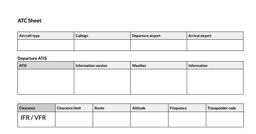 ATC Sheet - An Organizing Tool - Utilities - X-Plane.Org Forum