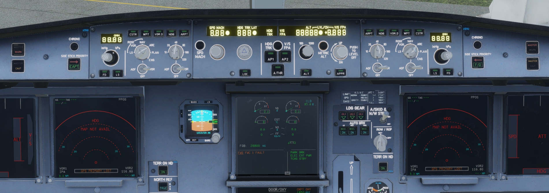 Master Warning/Caution Ann. Light test anomaly - Airbus A330-900 - X ...