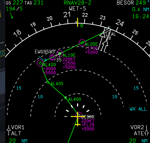 Strange double altitude constraints in ND - Airbus A330-900 - X-Plane ...