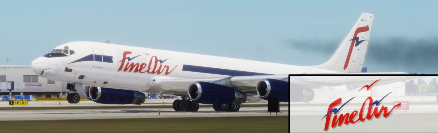 Fine Air Wilson DC-8-54F (N54FA) - Other Aircraft Livery - X-Plane.Org ...