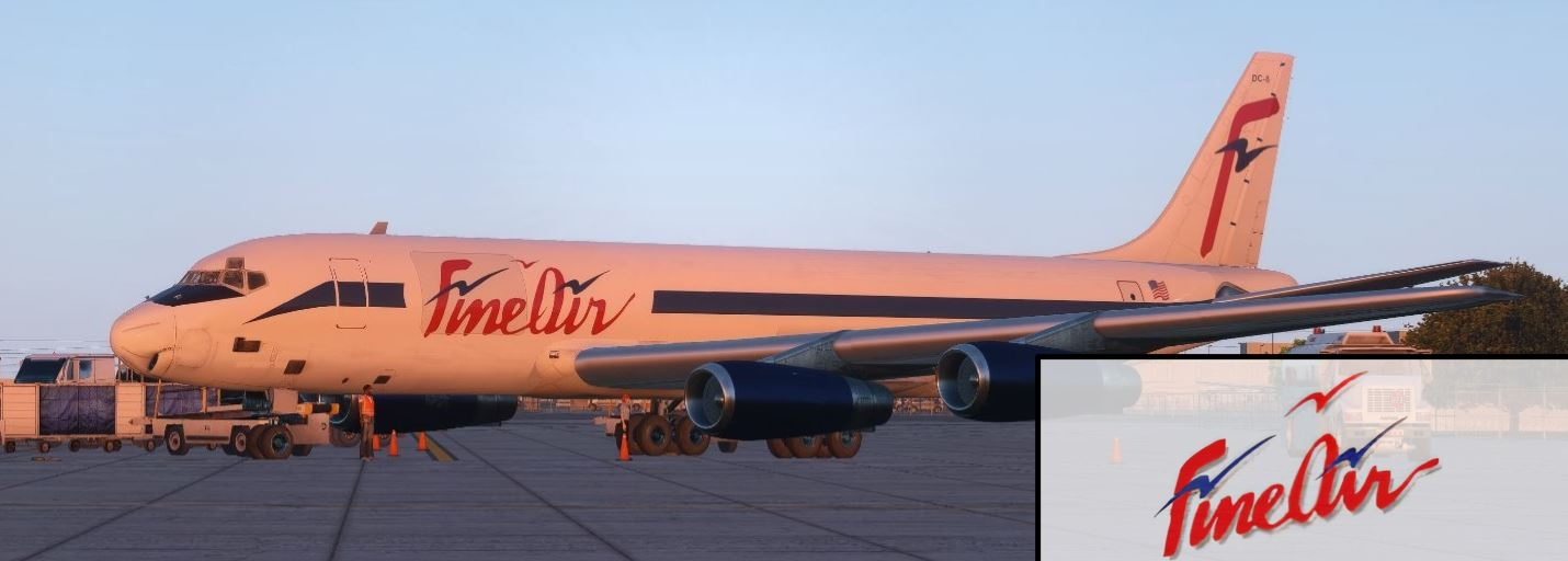 Fine Air Wilson DC-8-54F (N54FA) - Other Aircraft Livery - X-Plane.Org ...
