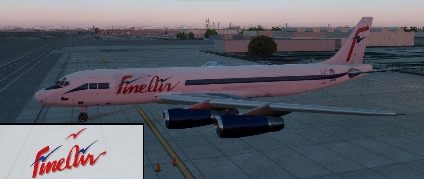 Fine Air Wilson DC-8-54F (N54FA) - Other Aircraft Livery - X-Plane.Org ...