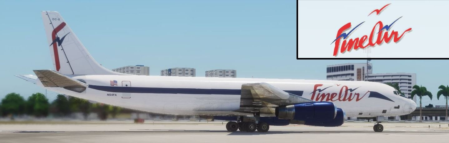 Fine Air Wilson DC-8-54F (N54FA) - Other Aircraft Livery - X-Plane.Org ...