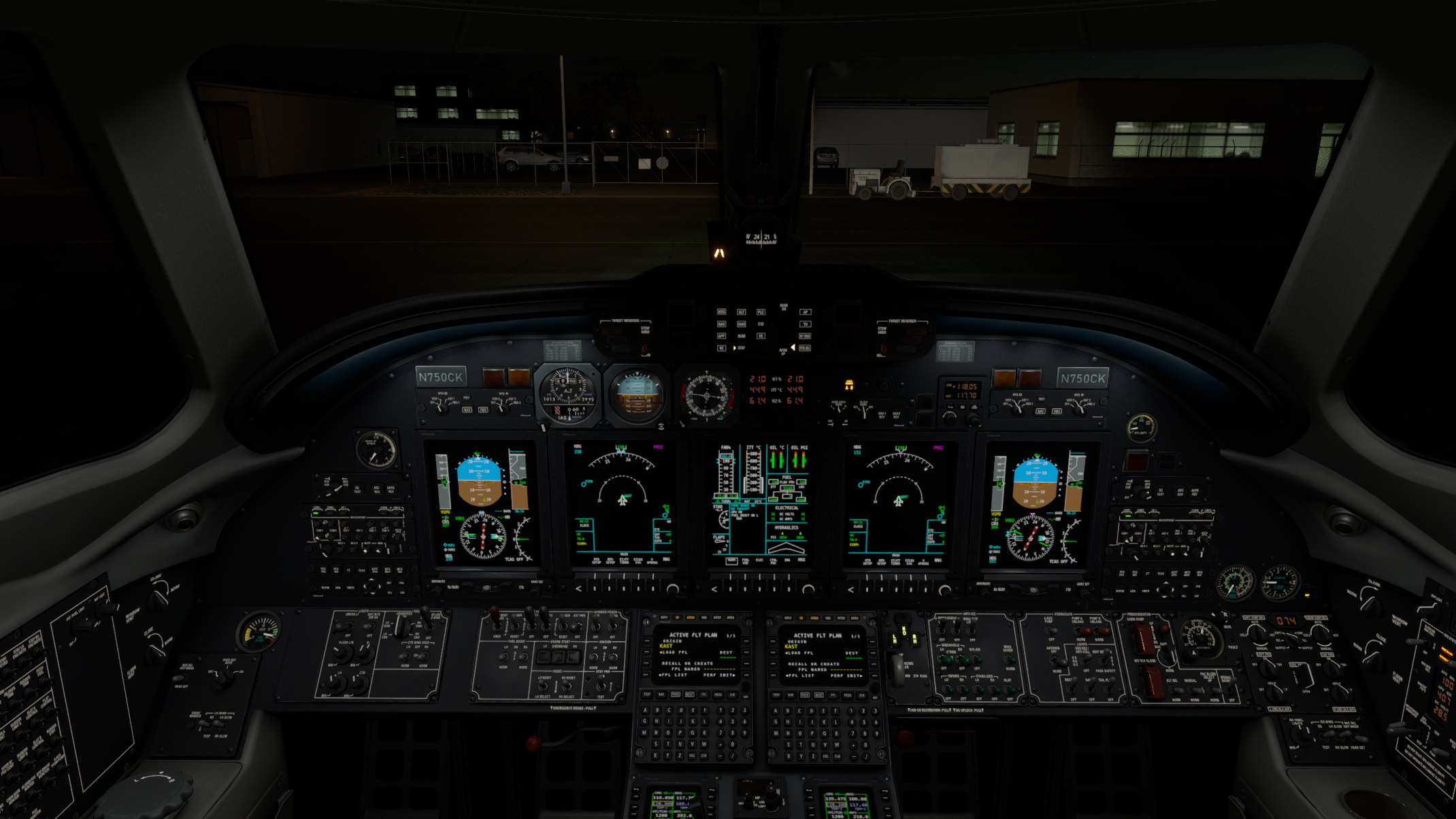 Default Cessna Citation X fictional Cascade 3 N750CK - Default X-Plane ...