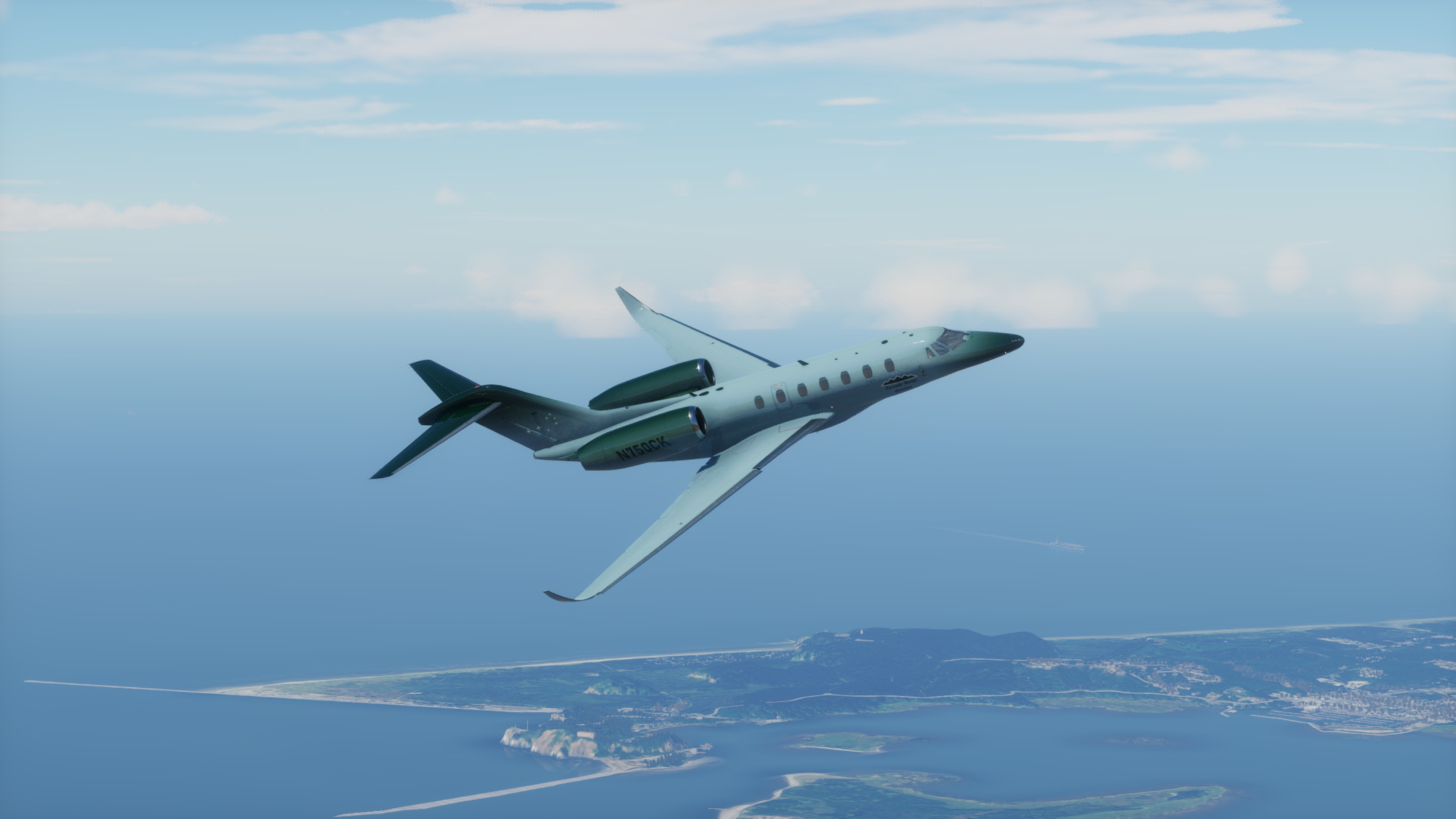 Default Cessna Citation X fictional Cascade 3 N750CK - Default X-Plane ...