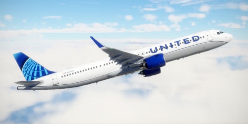 Toliss A321neo United Airlines first NEO N44501 - UHD 8K and 4K ...