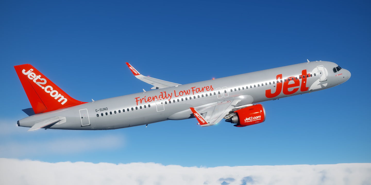 Toliss A321neo Jet2 (G-SUNO) - UHD 8K and 4K textures - Toliss A321 - X ...