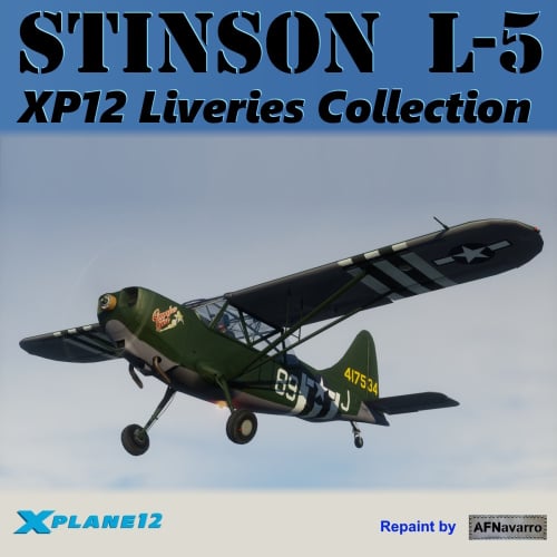 Livery "EC-KSO, Omaha Girl" for default XP12 Stinson L-5 by Laminar ...