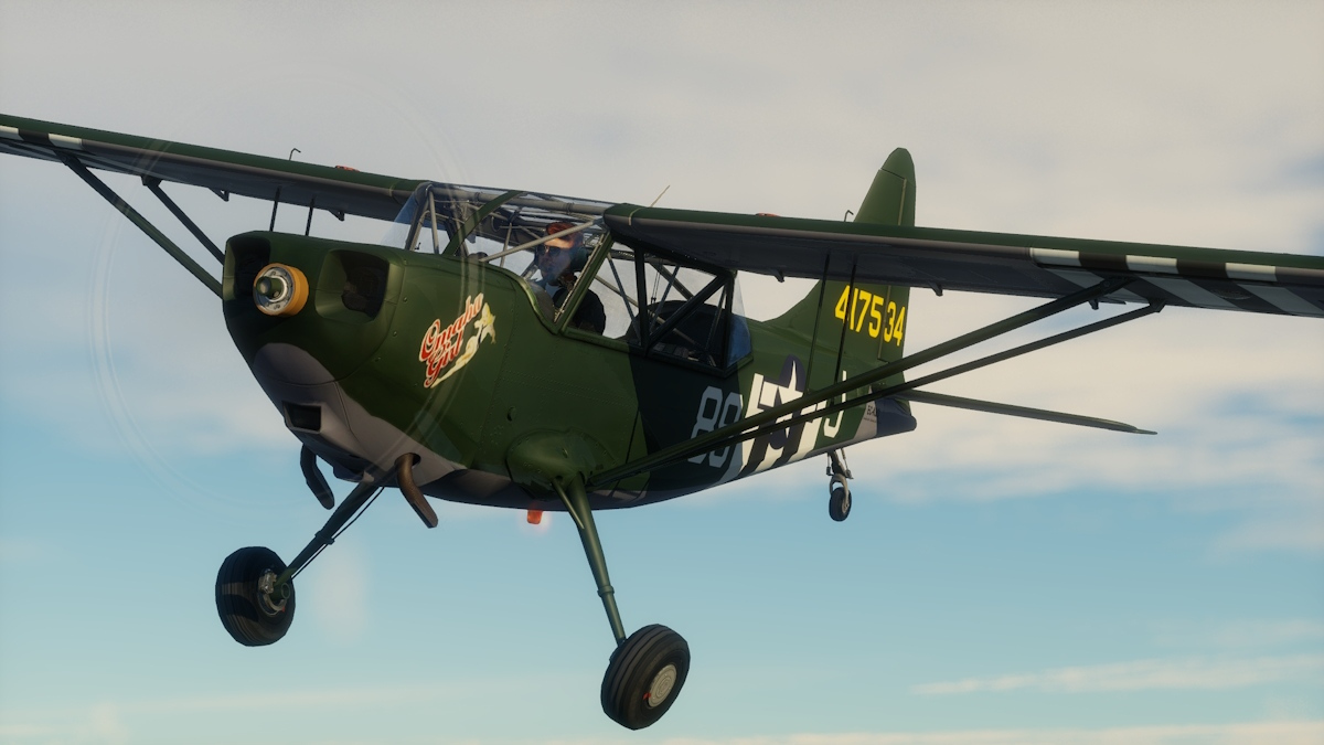 Livery "EC-KSO, Omaha Girl" for default XP12 Stinson L-5 by Laminar ...
