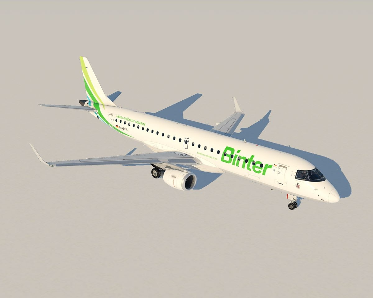 X-Crafts E-Jets Family E190 Binter D-AZFA - E-Jets Family by X-Crafts ...